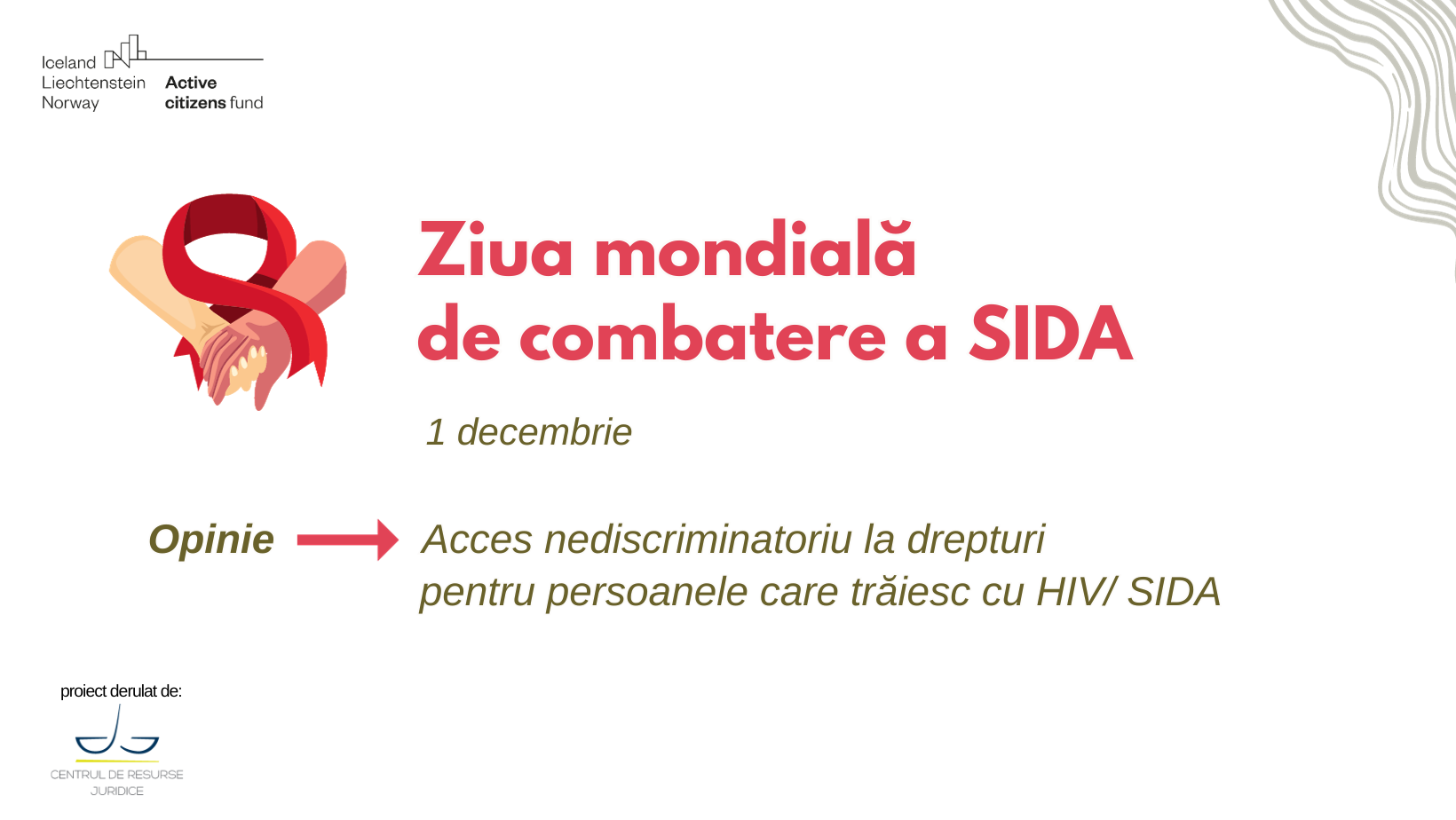 World AIDS Day – Acces nediscriminatoriu la drepturi pentru persoanele ...